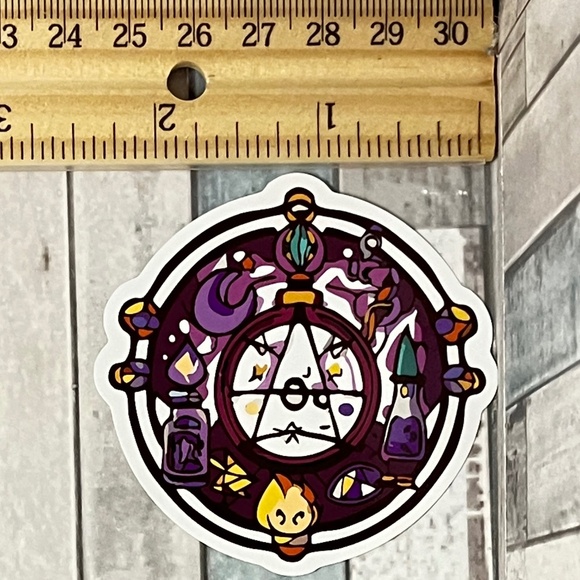 Design | 110 Enchanted Elements Magic Witch Reusable Waterproof Vinyl ...